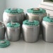RESERVED Complete set of Kromex Turquoise Canisters
