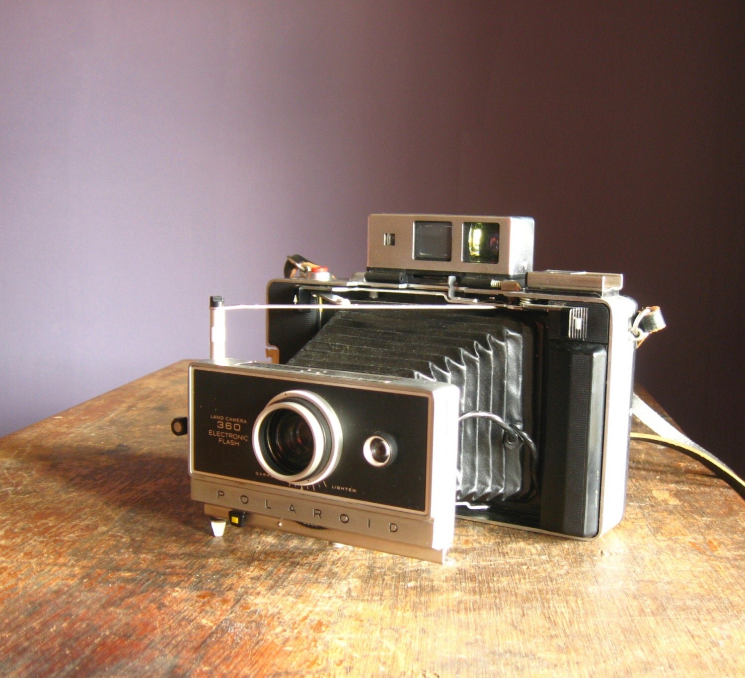 Vintage Polaroid Land Camera .. Model 360 with Electronic