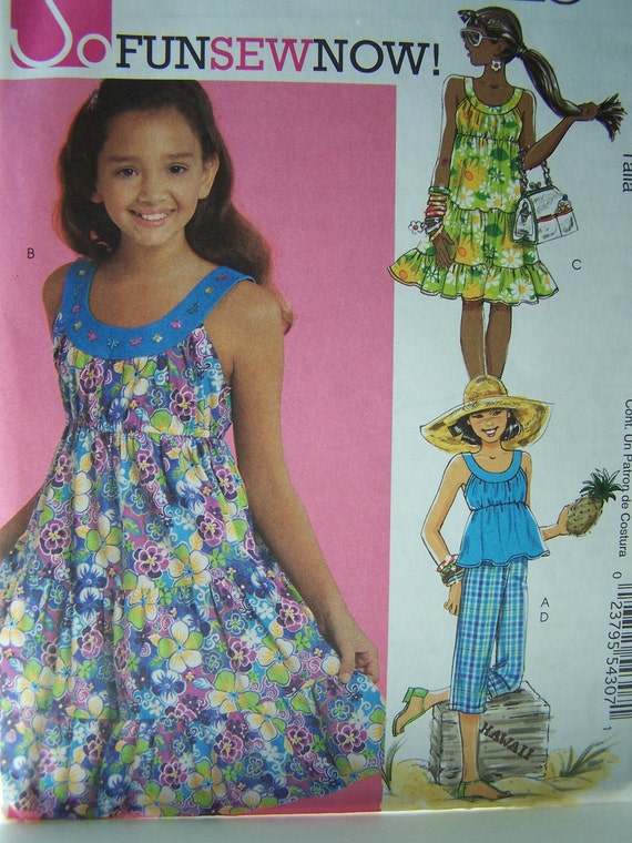 CLEARANCE Girl's Sundress Sewing Pattern Girl's Top