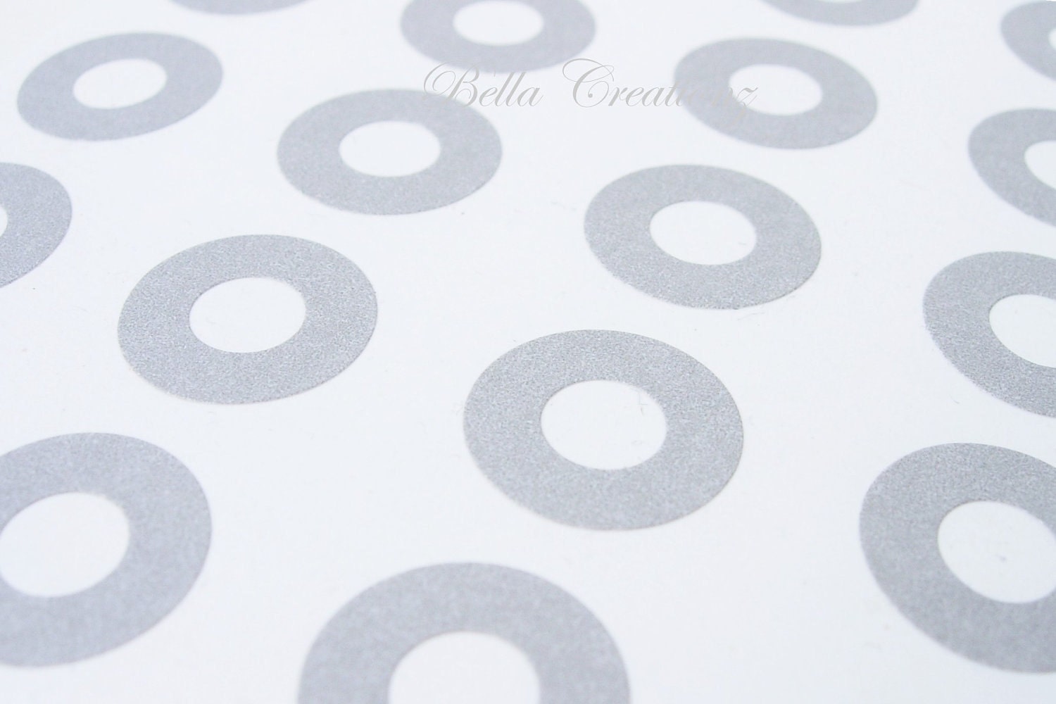 Gray Circle Reinforcement Stickers