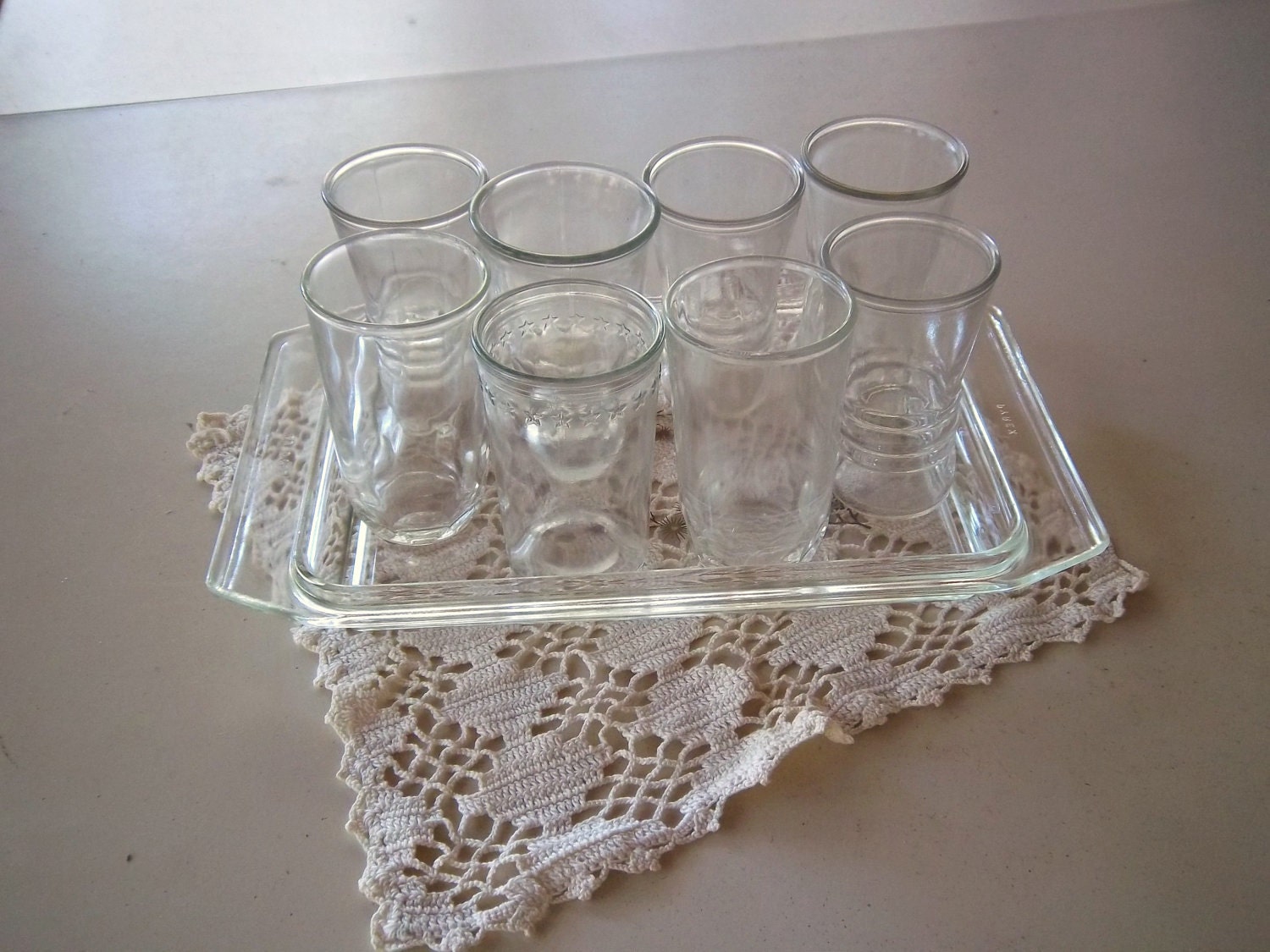 Vintage Cafe Glasses & Tray – Haute Juice
