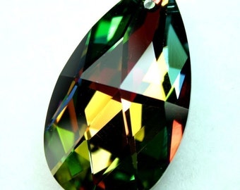 20mm Round Glass Jewel Faceted Pointed Back by CanterburyLane