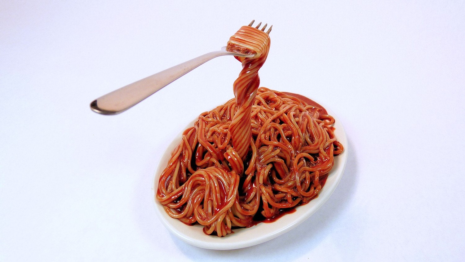 POP Art Sculpture Plate of Spaghetti with Fork 1978