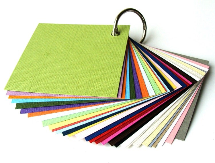 Cardstock Color Swatchbook Sample Set . Color Chart by scrapbits