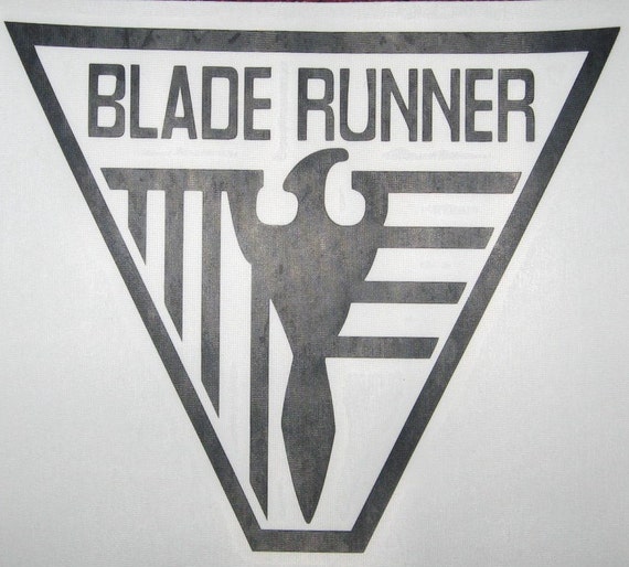 Blade Runner logo rub-on vinyl decal sticker Sci-Fi