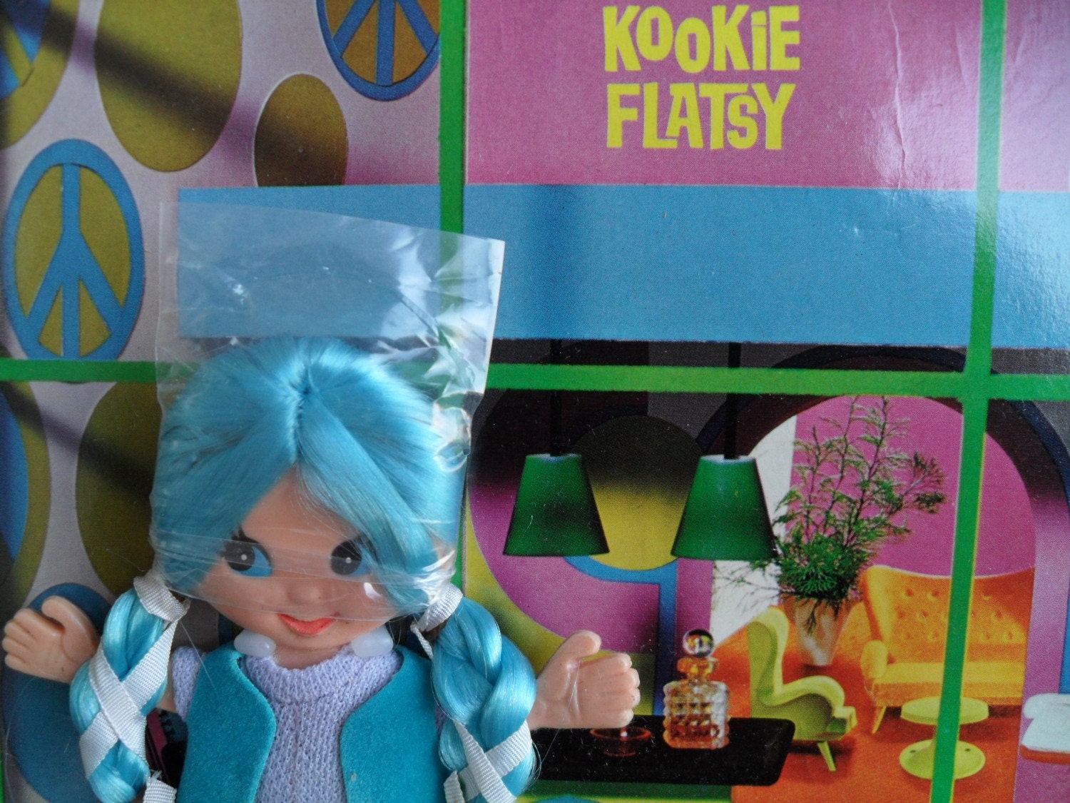 Vintage Flatsy Doll Kookie Mod 60s Ideal Toy