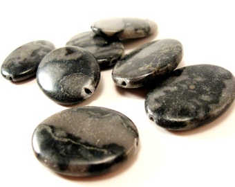 Popular items for black grey gemstone on Etsy