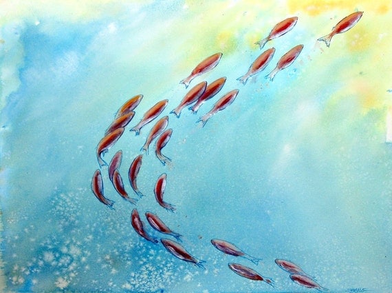 School Of Fish Painting