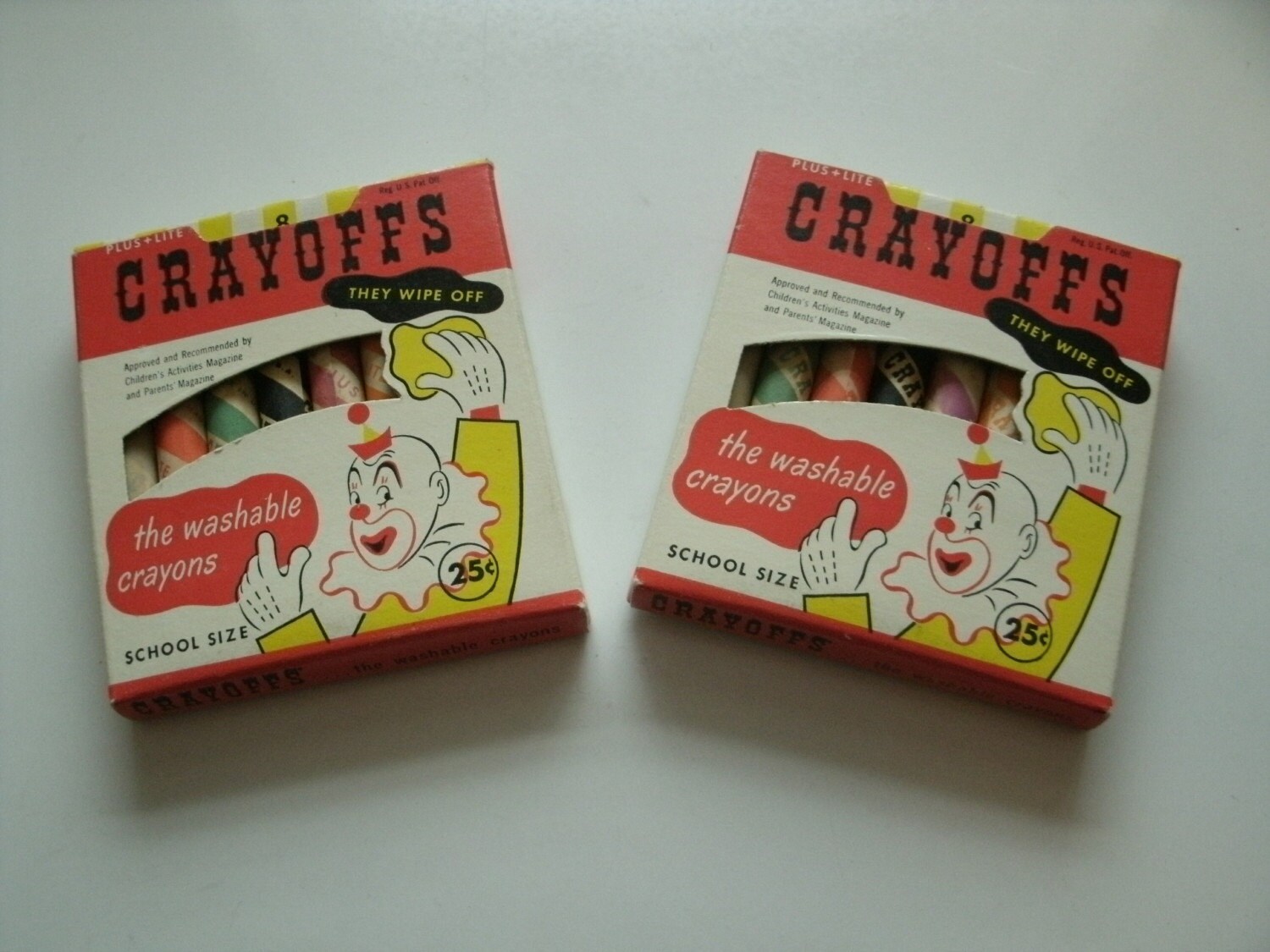 2 Packages Of Vintage Crayon Crayoffs By Crayoff Corp