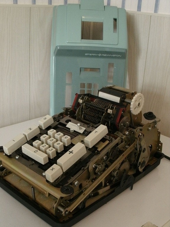 Vintage Adding Machine Sperry Remington 1960s