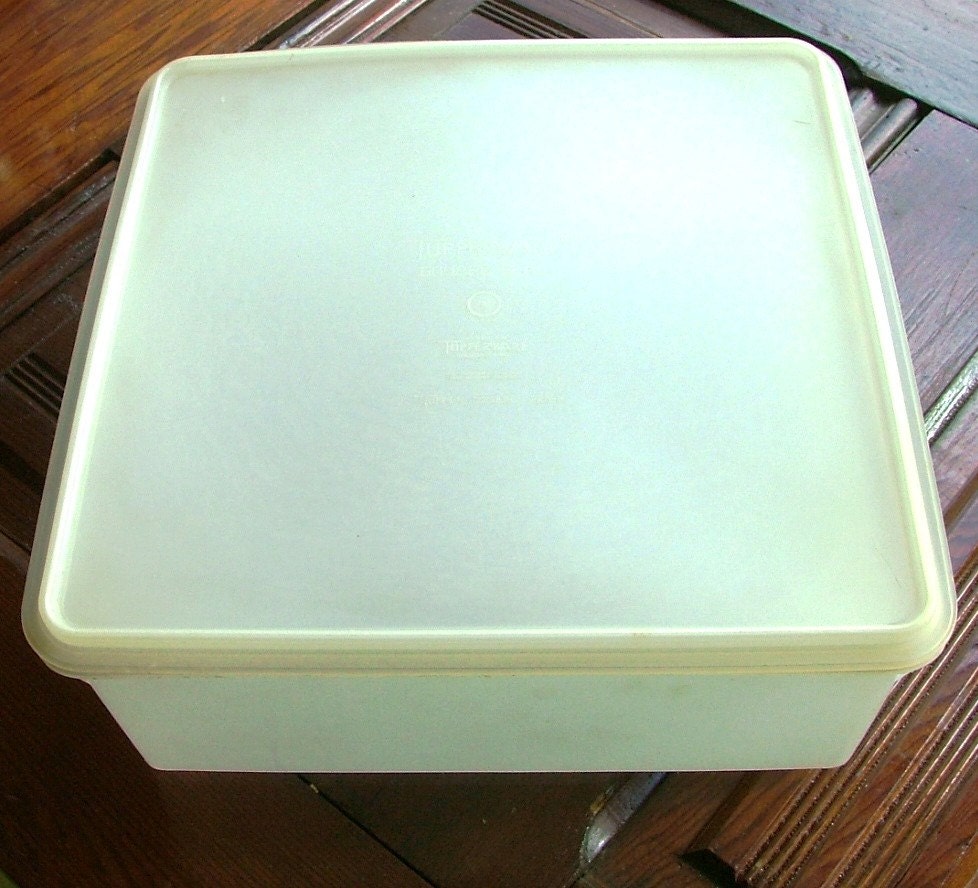 Vintage Large Tupperware Square Container