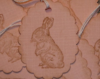 Hugging Bunny Gift Tags by GreenAcresCottage on Etsy