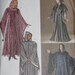 Medieval Gothic Cloak Hood Cape Sewing Pattern Butterick 4050