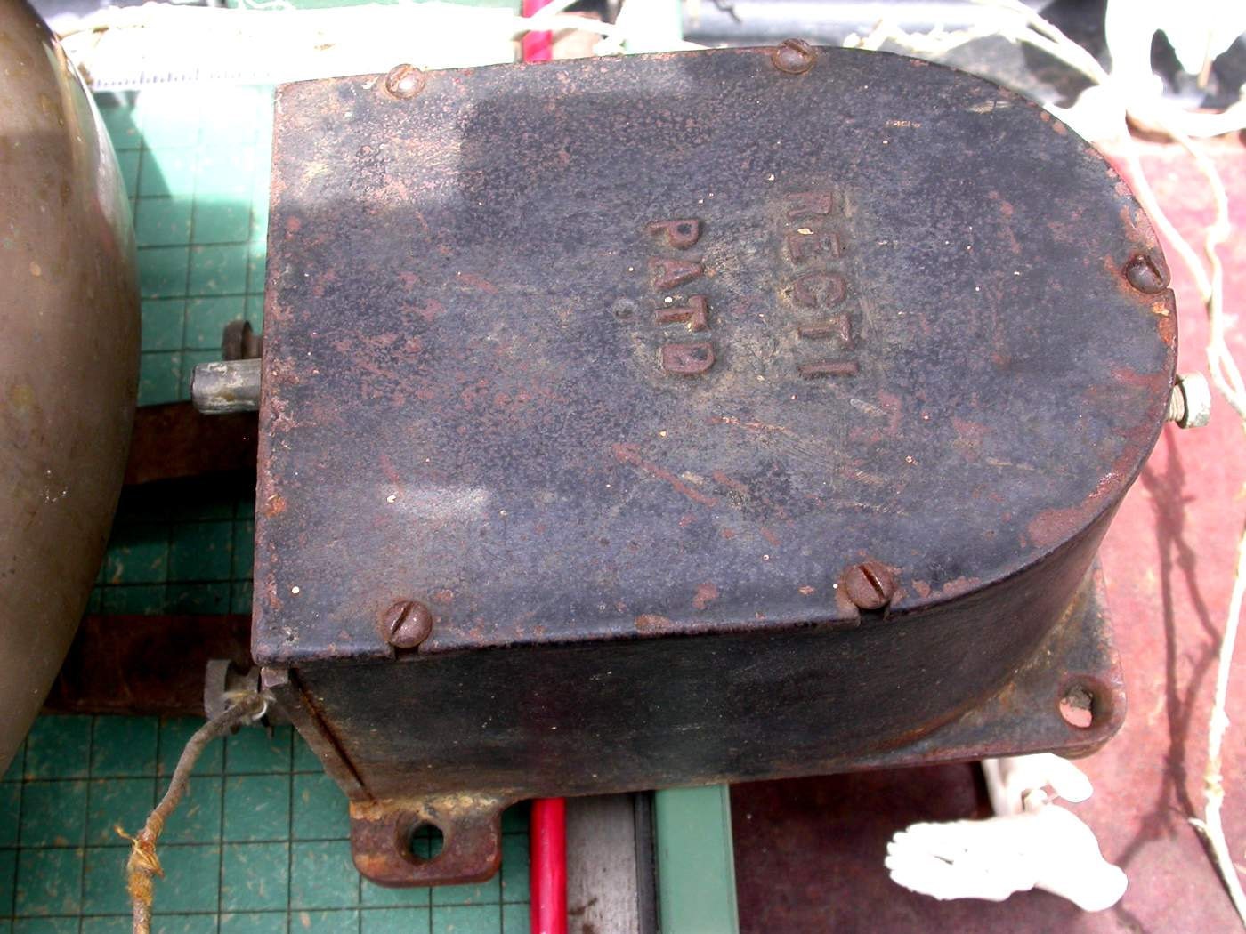 antique electric bell Edwards 1872 Recti burgler alarm