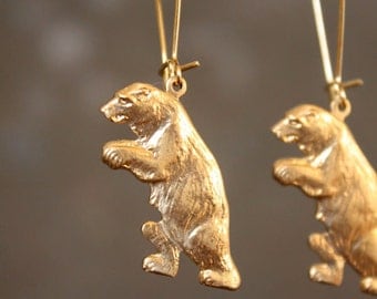 Popular items for bear earrings on Etsy