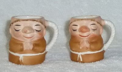 Vintage Lefton Miniature MONK Cups Mugs Praying Men – Haute Juice