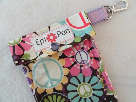 Items similar to EpiPen Case Allergy Injector Pen Organizer with Clear ...