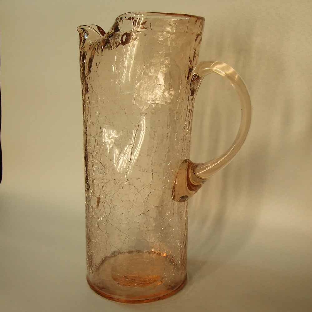 Vintage Pink Crackle Pinch Pitcher – Haute Juice