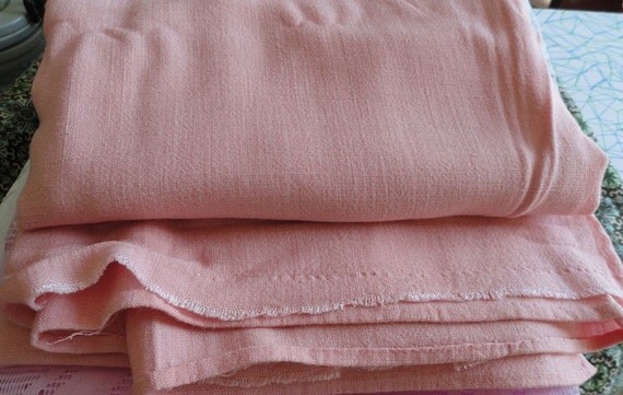Vintage Blush Pink Fabric Material by zipidydodah on Etsy