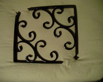 Wrought Iron Shelf Brackets - 2 pc. set