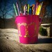 SALE Superhero Bucket for Storage Crayon Organizer Superman