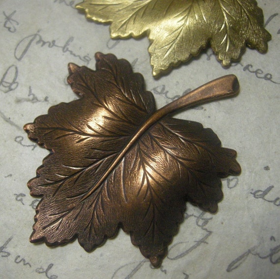 Autumn Leaves 1 Large Metal Stamping