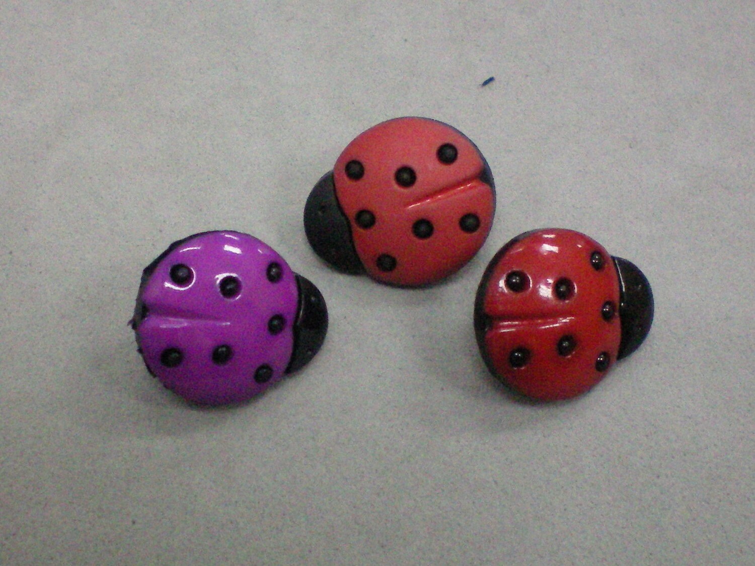 Lady Bug Buttons