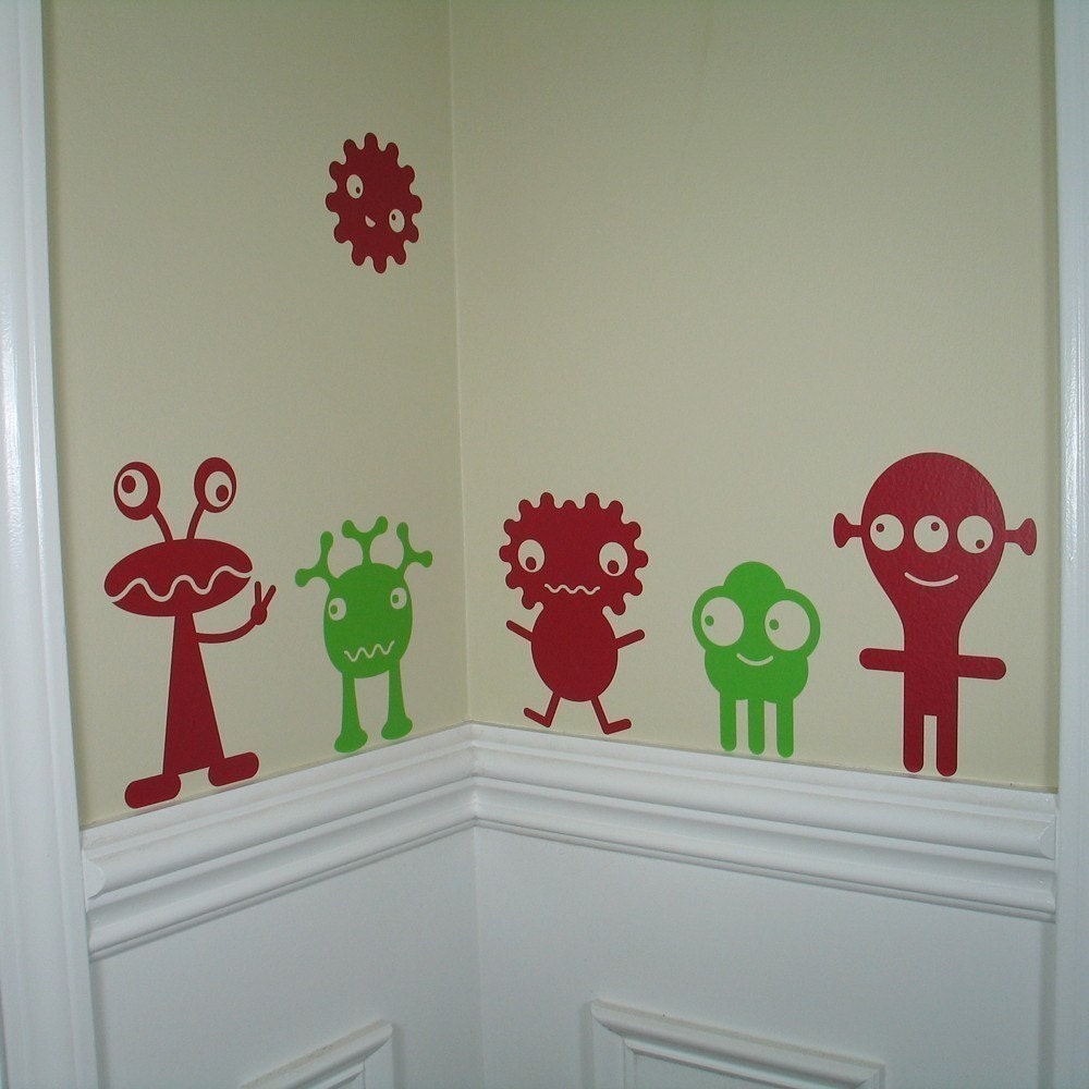 Space Alien Vinyl Wall Decals