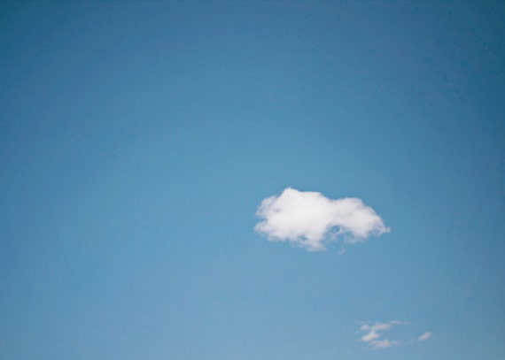 Cloud photograph minimal art minimalist nature blue sky