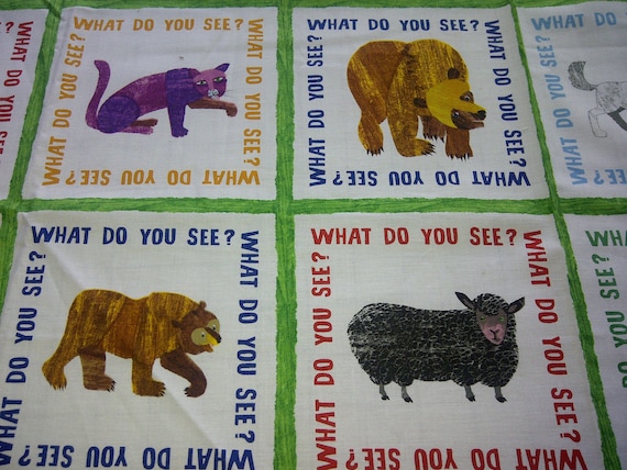 Eric Carle Brown Bear Brown Bear Fabric Panel
