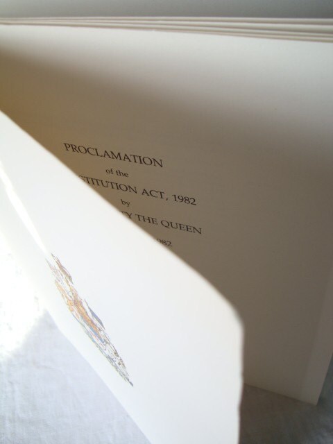 Vintage Proclamation of the Constitution Act by VintageAndSuch