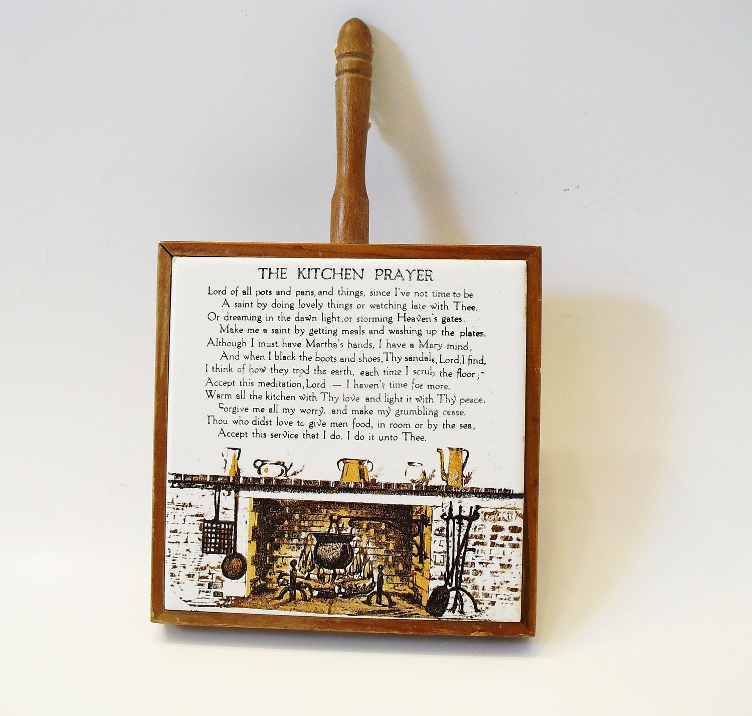 vintage The Kitchen Prayer decor by nine20nine on Etsy