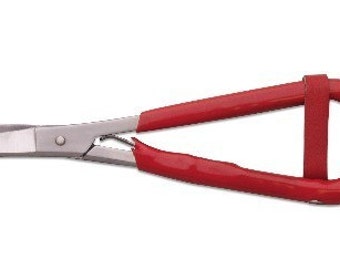 Blue Handle Metal Shears 7 Inch Straight Blade Made In France