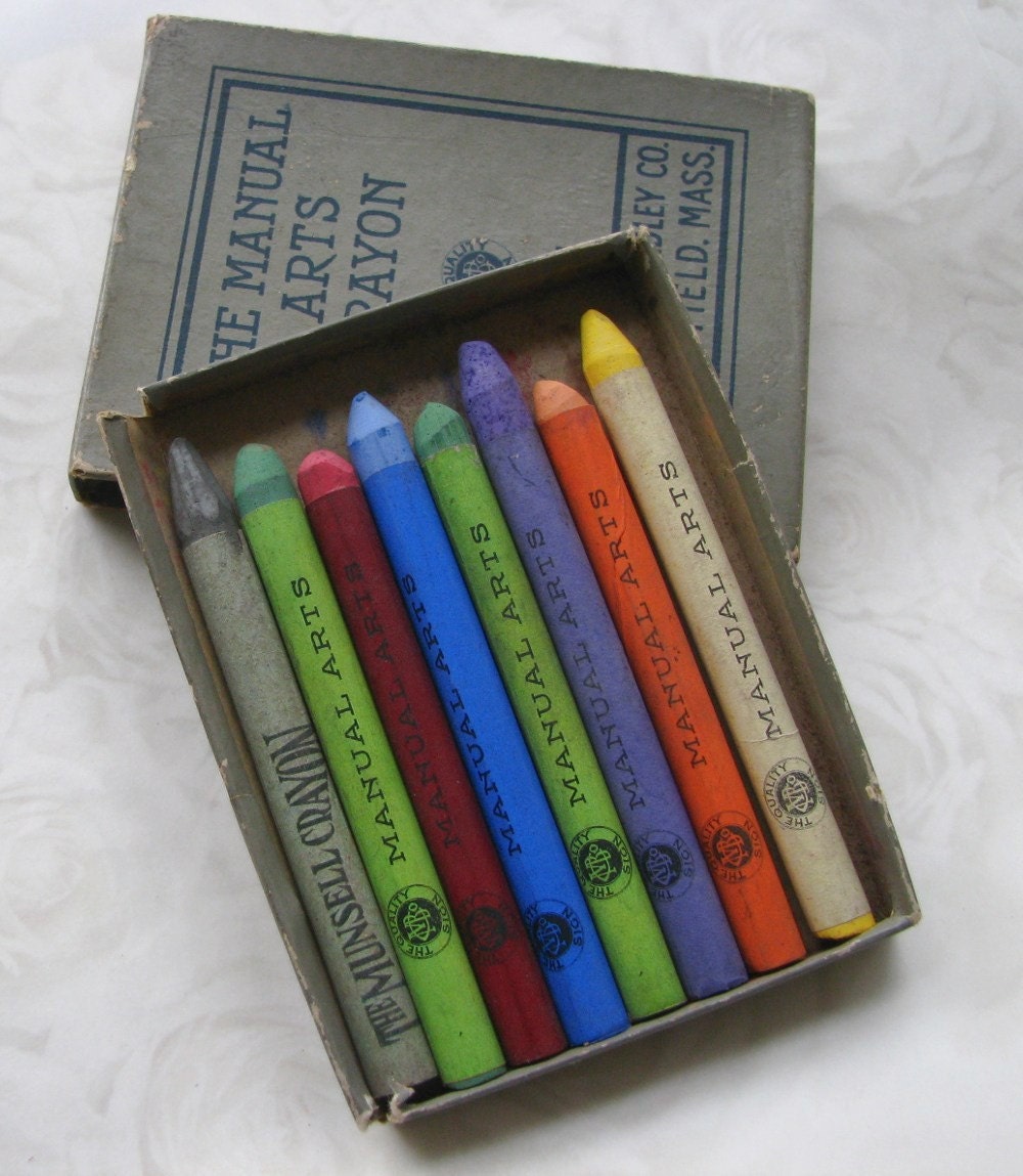 Antique box of crayons ca 1912