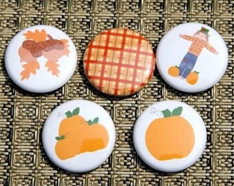 Mustaches Set of 6 Buttons Pinbacks Badges 1 inch by theangryrobot