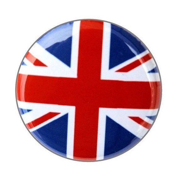 British Flag Pinback Button Badge 1 inch