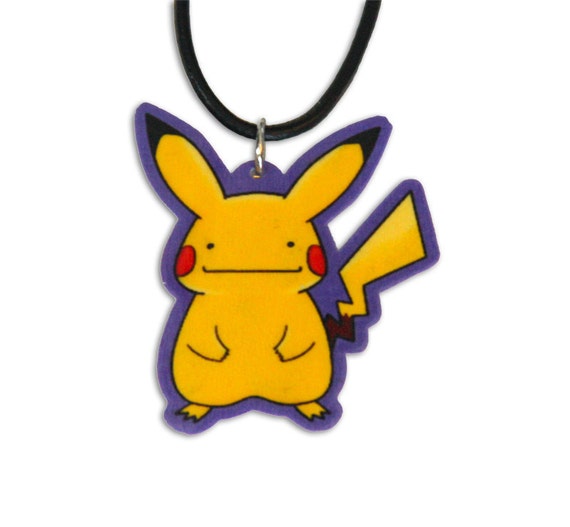Items similar to Derpachu - Ditto Pikachu - Pokemon Necklace Derp Meme ...