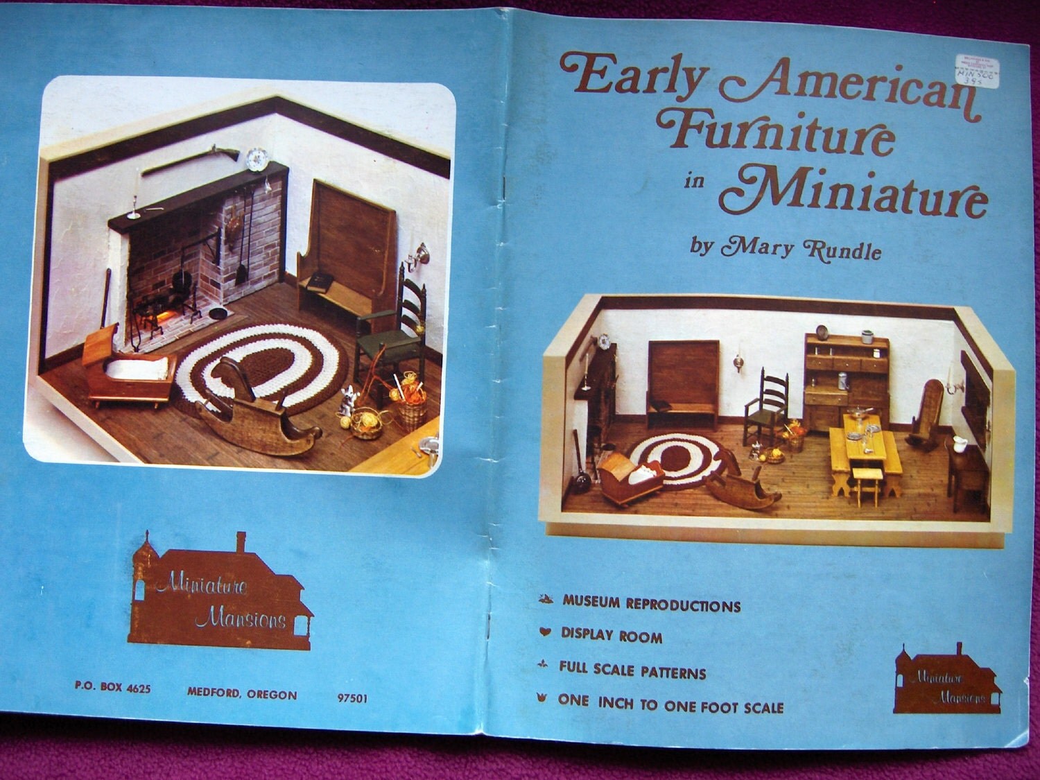 Vintage 70s pattern book Early AMERICAN Furniture in MINIATURE by Mary ...