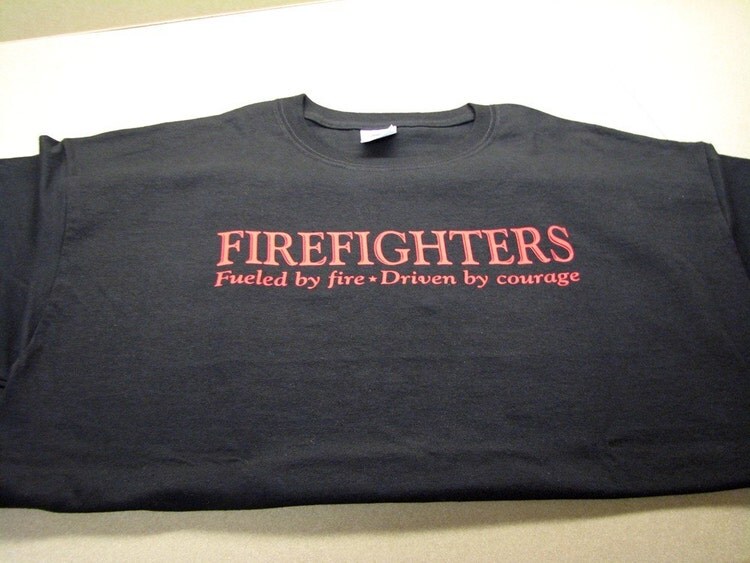Firefighter T-shirt Fueled by Fire Driven by Courage by RipdNTorn