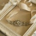 Bridal Ribbon Rhinestone Headband Hair Accessory Gracie