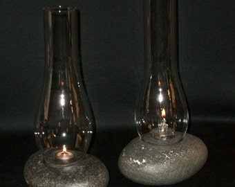 Maine Stacked Stone Balance Rock Lamp by mainerockguy on Etsy