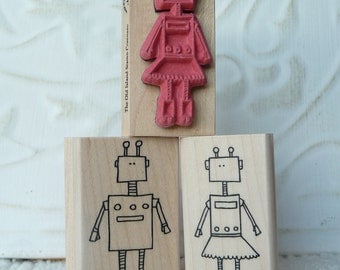 He Robot rubber stamp from oldislandstamps