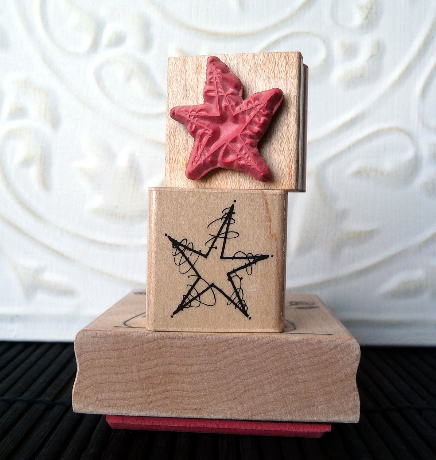 Star rubber stamp from oldislandstamps