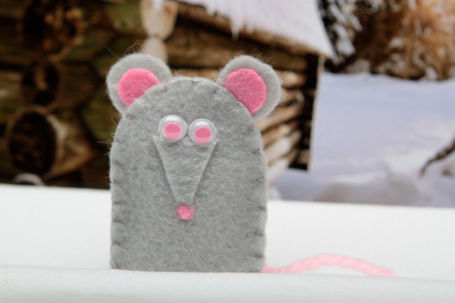 Mouse Finger Puppet
