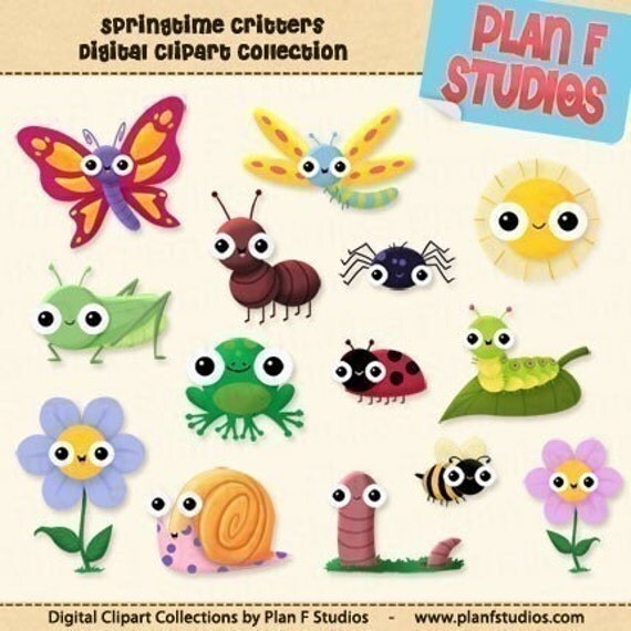 Super Cute Springtime Critters Clip Art Collection For