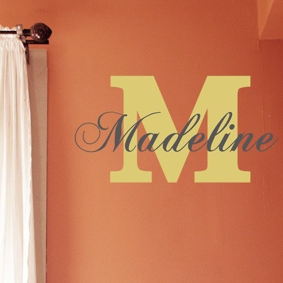 Initial Here Vinyl Wall Decal