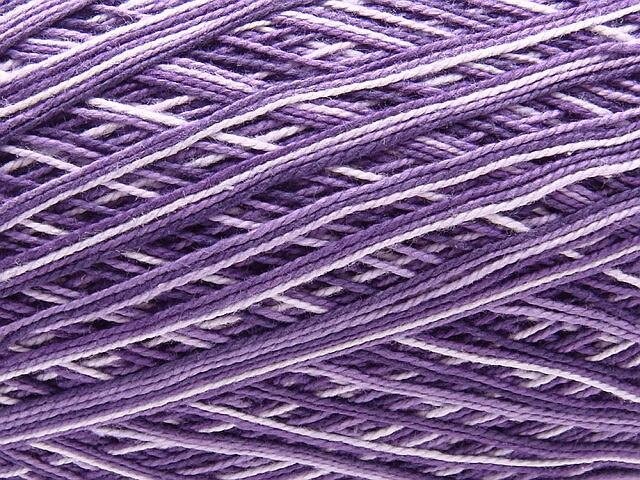 Free ship Variegated purple size 10 crochet cotton thread yarn
