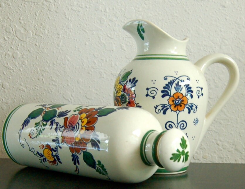 SALE Vintage Delft Liquor Bottle & Pitcher Set – Haute Juice