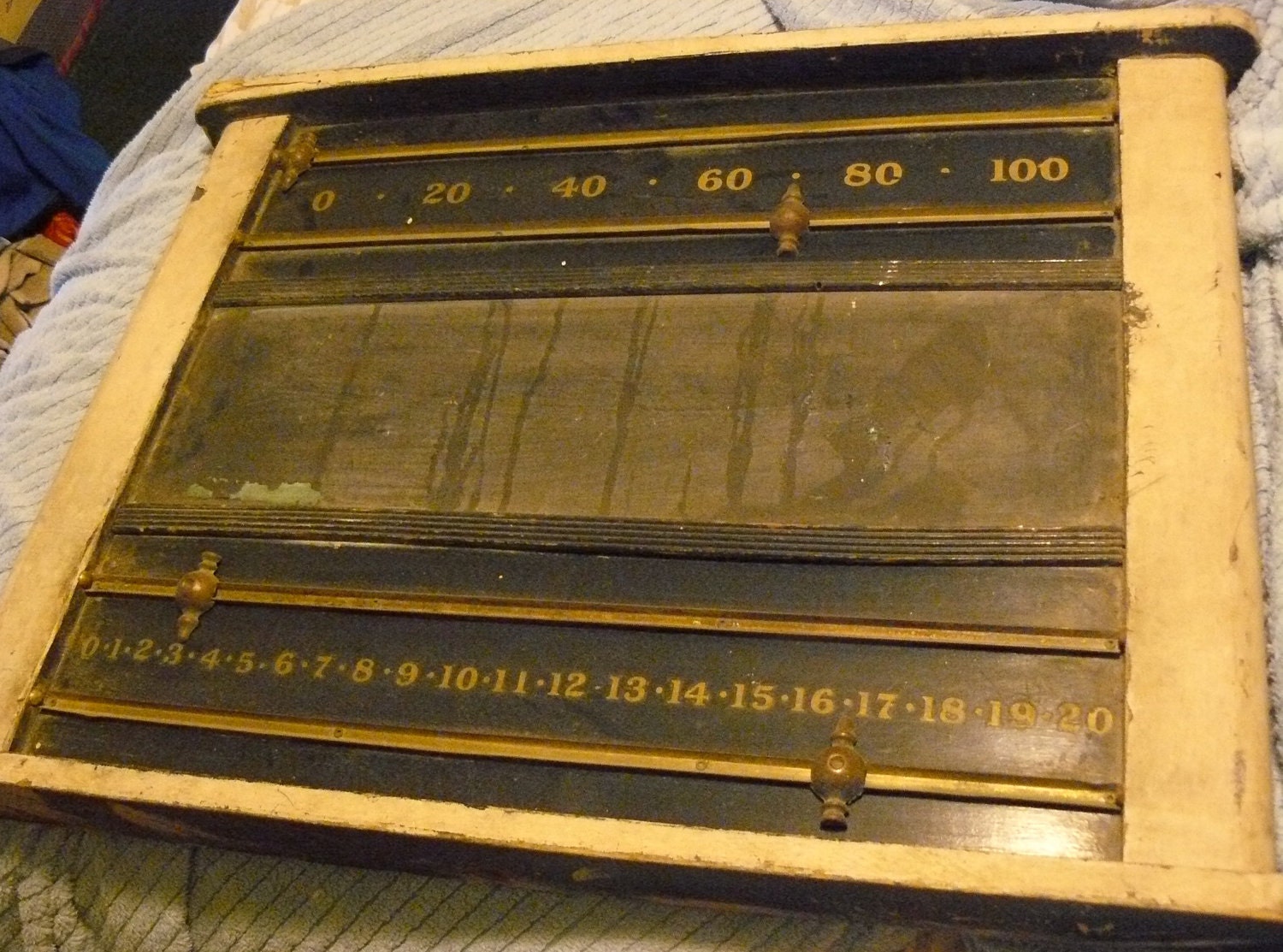 Antique Rare Billiard Pool Hall Score Keeper and Chalk Board