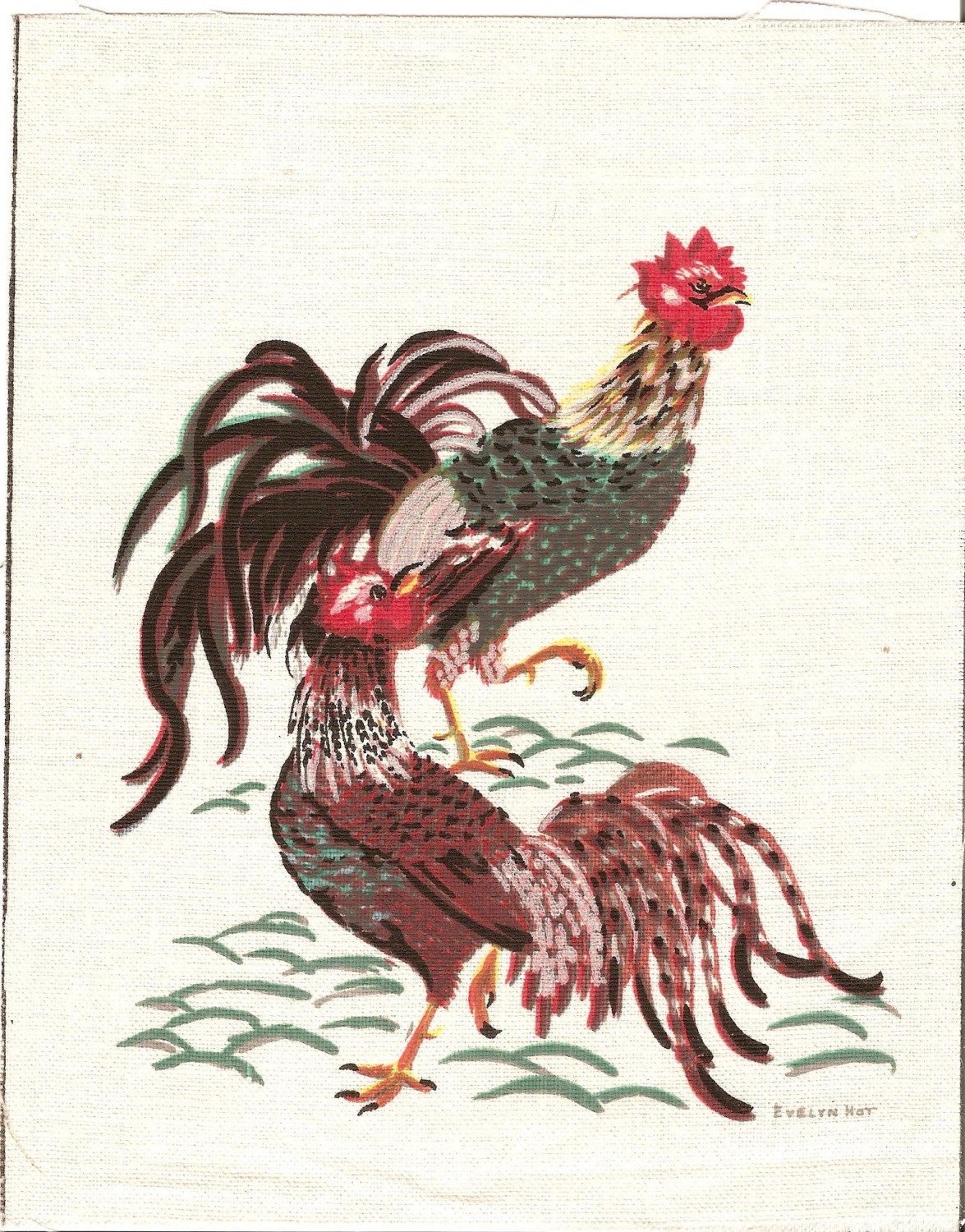 Rooster Prints Vintage Art , Rooster Vintage/Retro Home Décor Posters ...